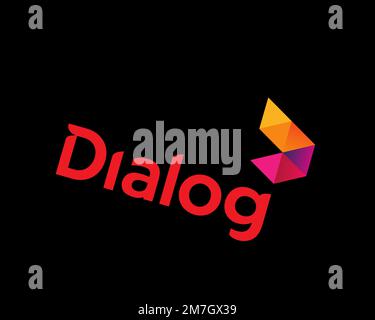 Dialog Axiata, Logo, Black background Stock Photo - Alamy