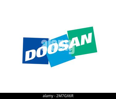 Doosan Heavy Industries & Construction, Logo, White background Stock ...