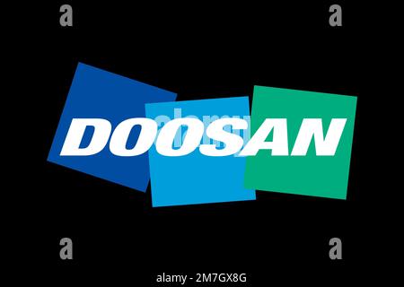 Doosan Heavy Industries & Construction, Logo, White background Stock ...