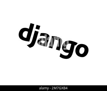 Django web framework, rotated logo, white background Stock Photo - Alamy
