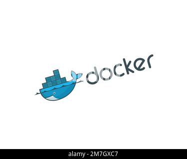 Docker software, Logo, White background Stock Photo - Alamy