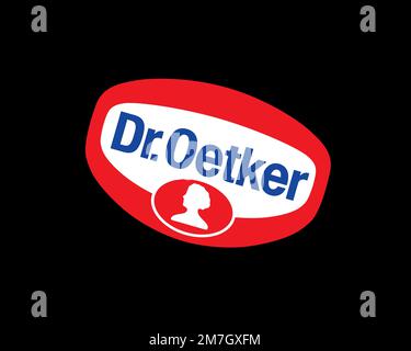 Dr. Oetker, Logo, Black background Stock Photo - Alamy