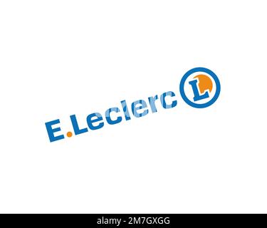 E. Leclerc, Logo, White background Stock Photo - Alamy