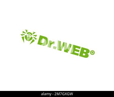 Dr. Web, rotated logo, white background Stock Photo - Alamy