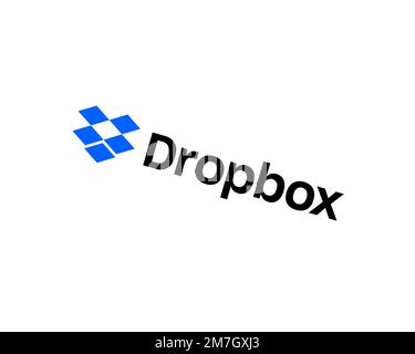 Dropbox service, Logo, White background Stock Photo - Alamy