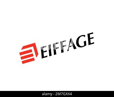 Eiffage, rotated logo, white background B Stock Photo - Alamy