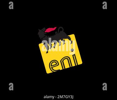 Eni, Logo, Black background Stock Photo - Alamy