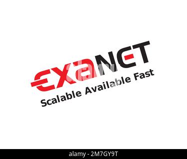 Exanet, Logo, White background Stock Photo - Alamy