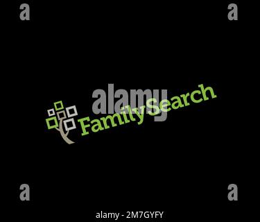FamilySearch, Logo, Black background Stock Photo - Alamy