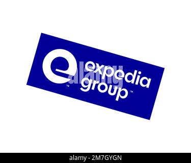 Expedia Group, rotated logo, white background Stock Photo - Alamy