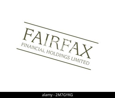 Fairfax Financial, rotated logo, white background Stock Photo - Alamy