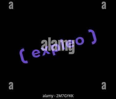 Expleo, Logo, Black background Stock Photo - Alamy