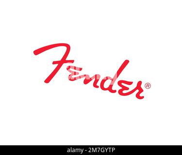 Fender Musical Instruments Corporation, Rotated Logo, White Background ...
