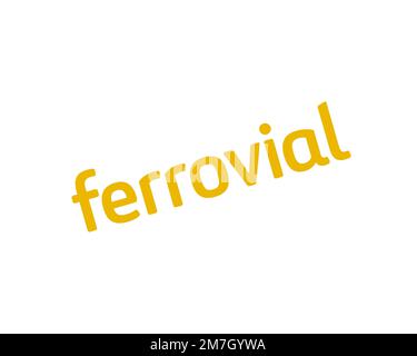 Ferrovial, Logo, White background Stock Photo - Alamy