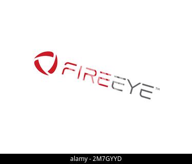 FireEye, rotated logo, white background Stock Photo - Alamy