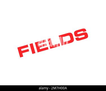Fields department store, rotated logo, white background B Stock Photo ...