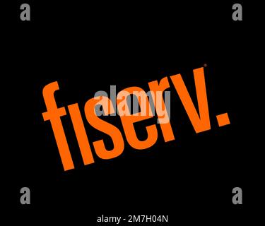 Fiserv, Logo, Black background Stock Photo - Alamy