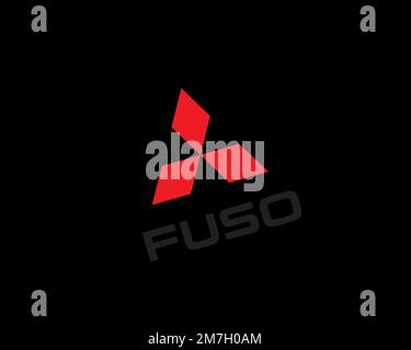 Fuso company, Logo, Black background Stock Photo - Alamy