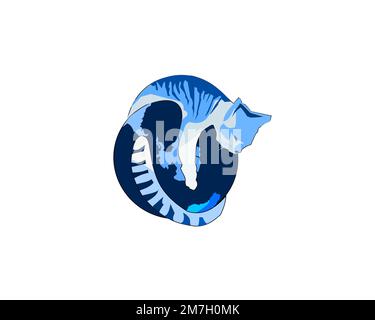 GNU IceCat, Logo, White background Stock Photo - Alamy