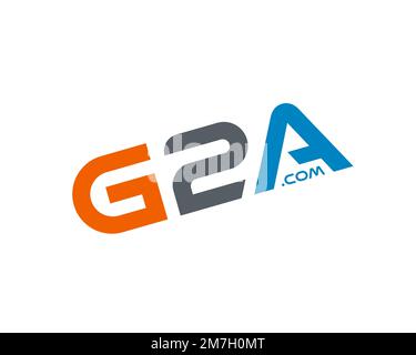 G2A, rotated logo, white background B Stock Photo - Alamy