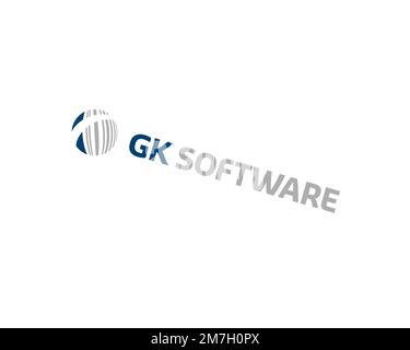 GK Software, rotated logo, white background Stock Photo - Alamy