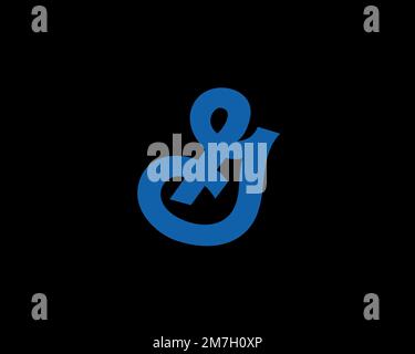 General Mills, rotated logo, black background Stock Photo - Alamy
