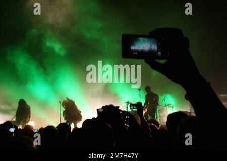 Goldfrapp in concert at the Hammerstein Ballroom in New York Stock ...