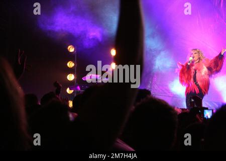 Goldfrapp in concert at the Hammerstein Ballroom in New York Stock ...