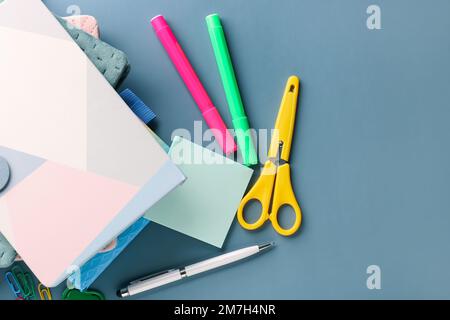 Stack of different notebooks on color background, closeup Stock Photo ...