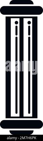 UV lamp device icon simple vector. Ultraviolet light. Virus insect ...