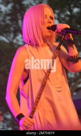 Garbage in concert at Central Park Summerstage in New York Stock Photo ...