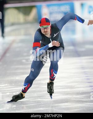 Cornelius Kersten (GBR) in action on 1000m men during ISU European ...