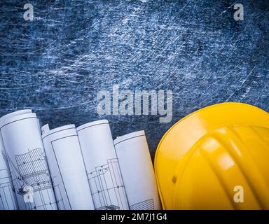 stack of white construction blueprints Stock Photo - Alamy
