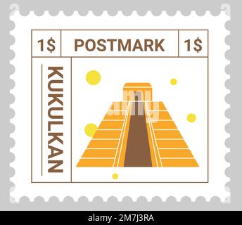 Mayan Temple pyramid of Kukulkan icon Stock Vector Image & Art - Alamy