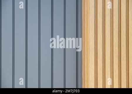 Anthracite gray vinyl coated exterior insulation board on PVC panel ...