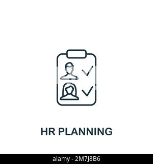 Hr Planning icon. Monochrome simple Project Management icon for ...