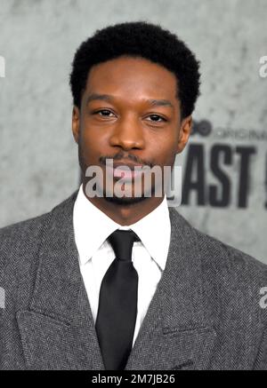 (L-R) THE LAST OF US Cast - Lamar Johnson, Jeffrey Pierce, Storm Reid, Nico Parker, Pedro Pascal ...