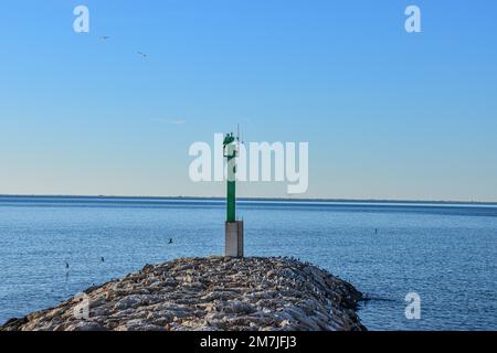 Starboard Marker, L'Ametlla de Mar, Costa Dorada, Spain Stock Photo - Alamy