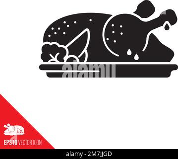 Chicken food symbol Stock Vector Image & Art - Alamy