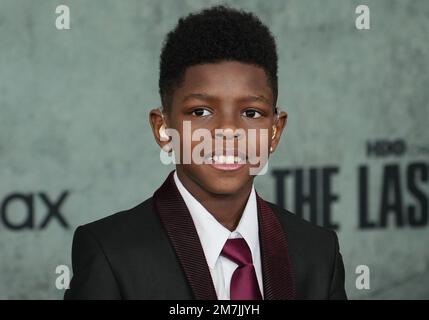 Keivonn Woodard arrives at HBO's THE LAST OF US Premiere held at the ...