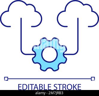 Cloud optimization RGB color icon Stock Vector Image & Art - Alamy