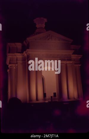 The French Aayi Mandapam monument in a park in Pondicherry. From a ...