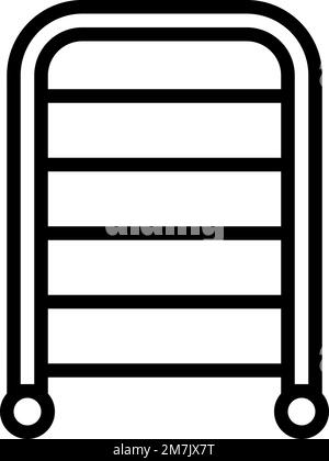 meat department rack line icon vector illustration Stock Vector Image ...