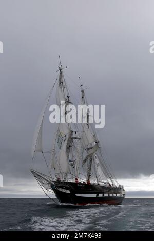 British Sea Cadet brig Royalist, Weymouth bay Stock Photo - Alamy
