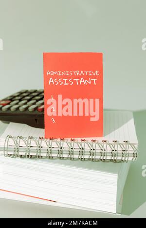 Conceptual display Administrative Assistant, Business idea ...