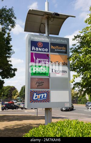 Willowbrook Retail Park, Loughborough Stock Photo - Alamy