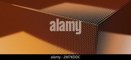 3d rendering Abstract Golden ridge luxury Cubes background Stock Photo ...