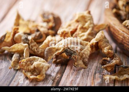 Fried fish skin, Korean food Stock Photo - Alamy