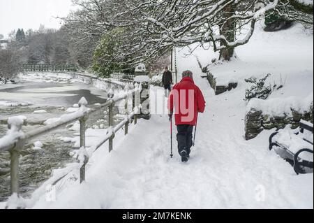 Residents of Scottish city Dunblane face an amber turned Met weather ...