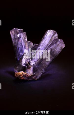 Rocks and Minerals, Gypsum crystal, laboratory sample Stock Photo - Alamy